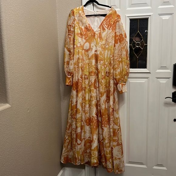 Ina | Dresses | Designer Inspired Long Lined Mango Flowy Dress Nwt ...